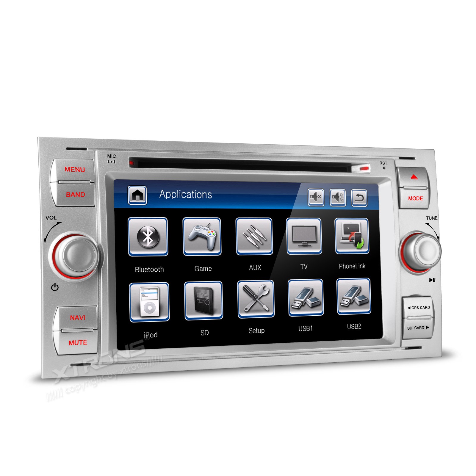 XTRONS PF70FSFS-S - 7" Multimeedia keskus FORD DVD/GPS - XTRONS.EE