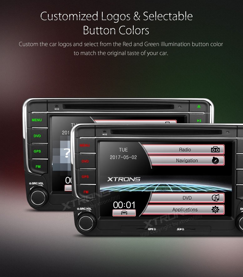 XTRONS PF73MTV 7" Volkswagen/Seat/Skoda Multimeedia - XTRONS.EE