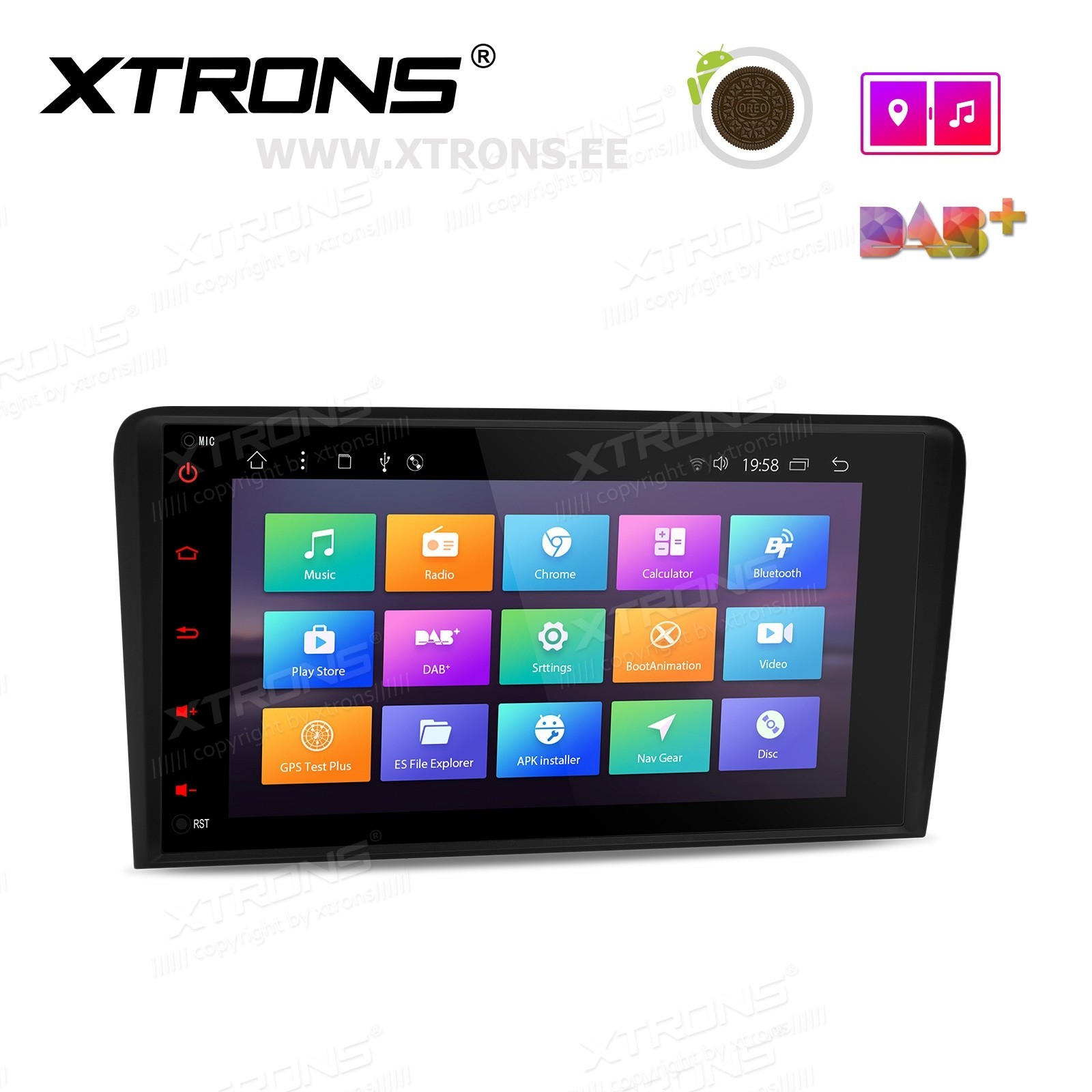XTRONS PR88A3AL 8" AUDI Multimeedia Android 8.1 Octa-Core - XTRONS.EE