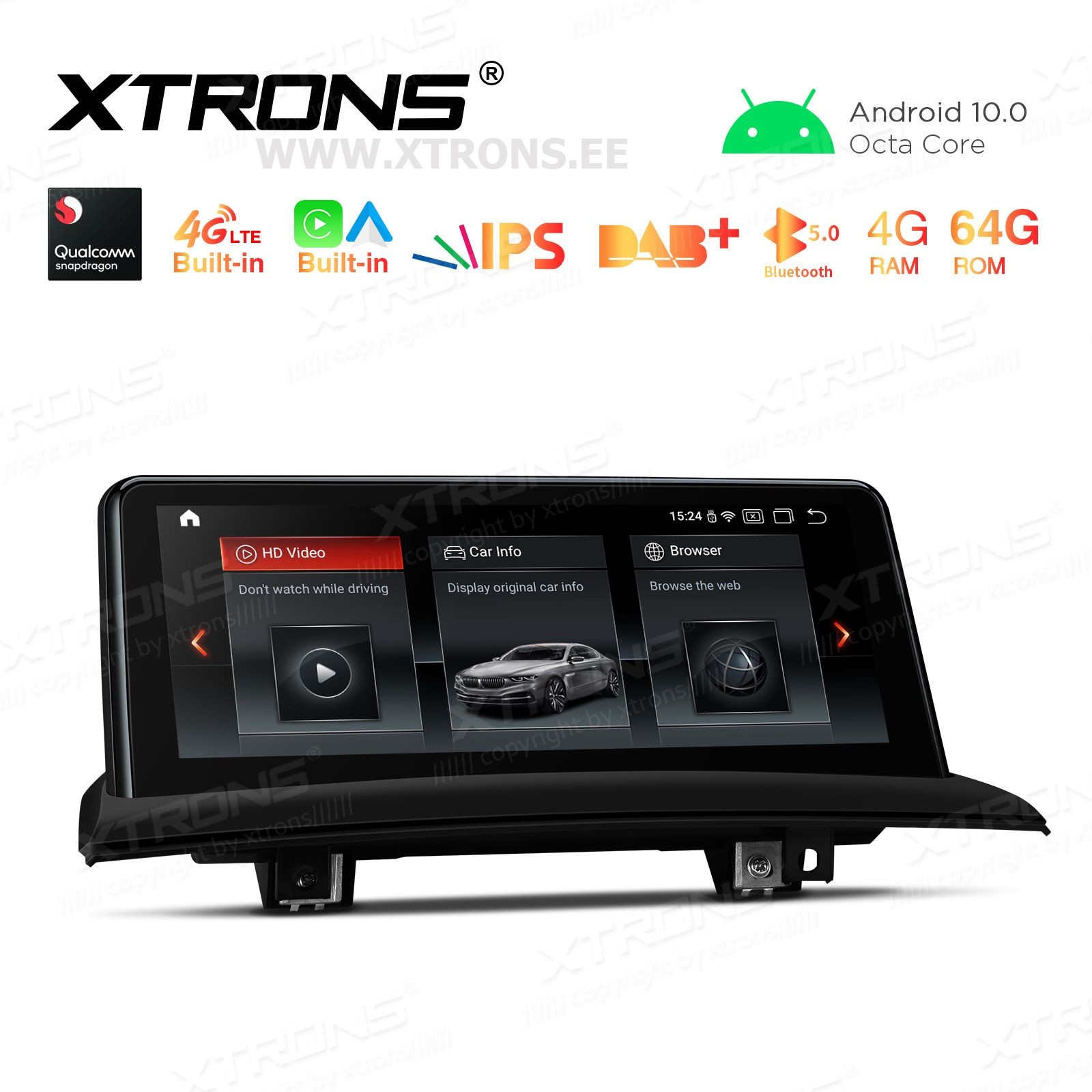 XTRONS QSB12X3UN 10.25" BMW X3 E83 Multimeedia Android 12.0 Octa-Core - AKUSTIKA