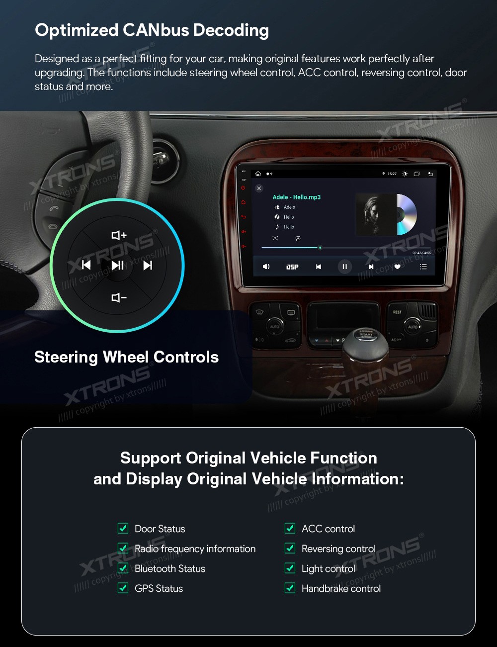 XTRONS IAP92M220S 9.0" Mercedes-Benz Multimeedia Android 12.0 Octa-Core - XTRONS.EE