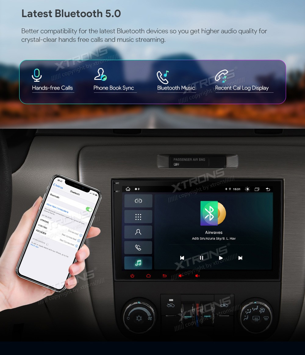 XTRONS IA82JCCLS 8.0" Chevrolet, Buick, GMC, HUMMER Multimeedia Android 12.0 Octa-Core - XTRONS.EE